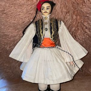 Other | Vintage Greek Doll In Traditional Greek Costume | Poshmark